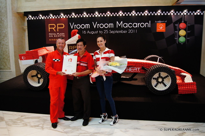 World’s Largest Macaron Race Car at Royal Plaza At Scotts ...